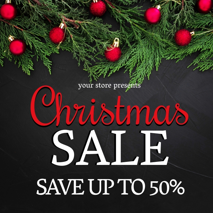 CHRISTMAS STORES SALE Flyer Template | PosterMyWall