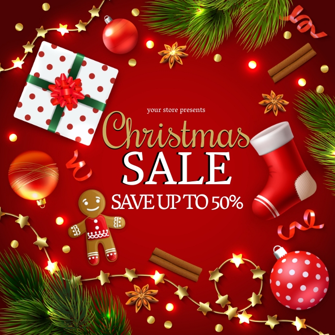 Copy of CHRISTMAS STORES SALE Flyer Template | PosterMyWall