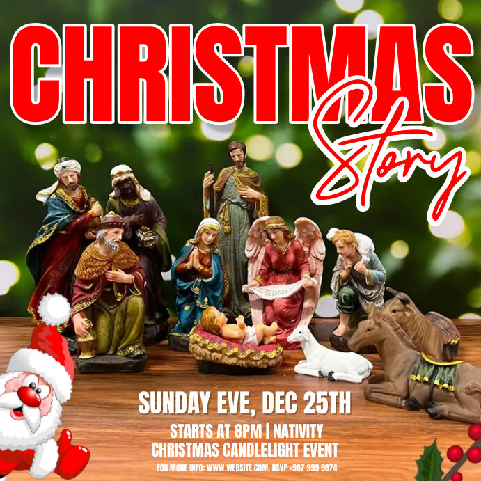 Christmas story flyers Template | PosterMyWall