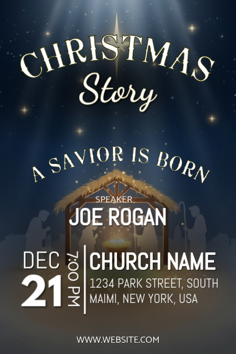 Christmas Story Program Template | PosterMyWall