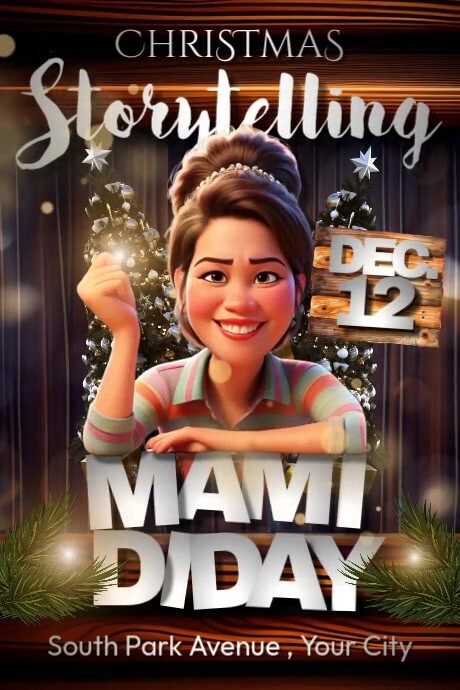 Christmas Storytelling Night Template | PosterMyWall