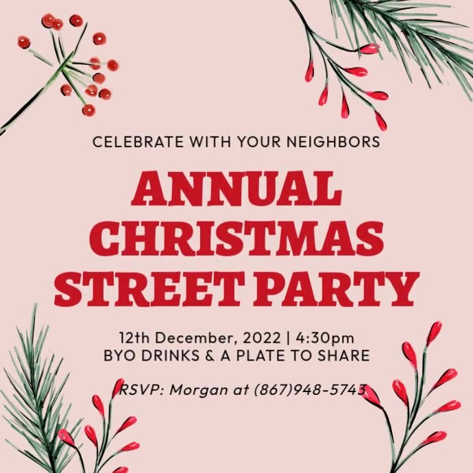 Plantilla de Christmas Street Party | PosterMyWall