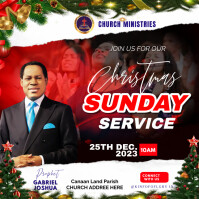 CHRISTMAS SERVICE Template | PosterMyWall