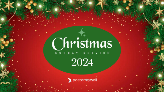 Christmas sunday service Template | PosterMyWall