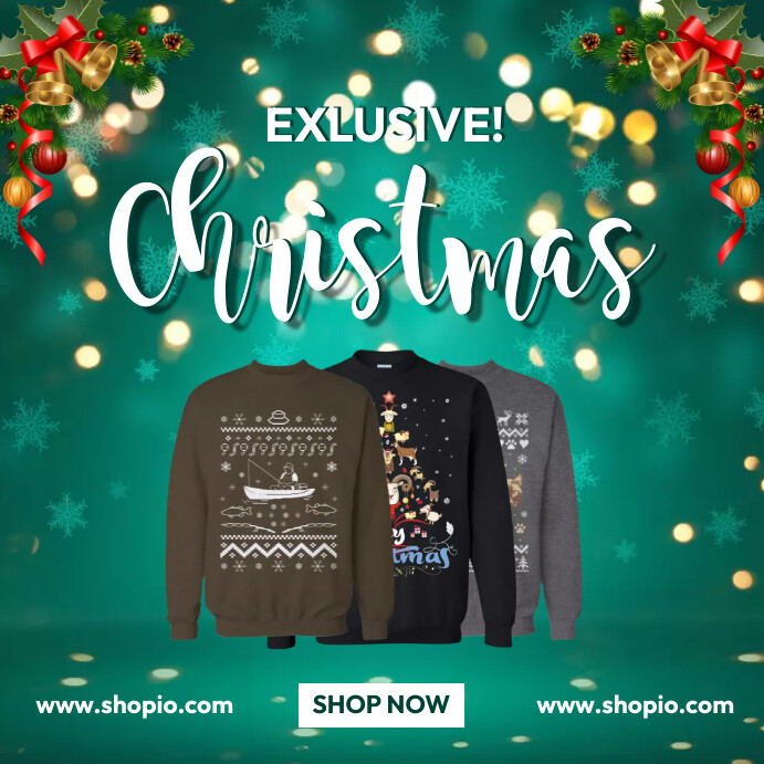 Christmas Sweater Sale Ads Template | PosterMyWall