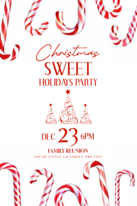 Christmas Sweet Holidays Templat | PosterMyWall