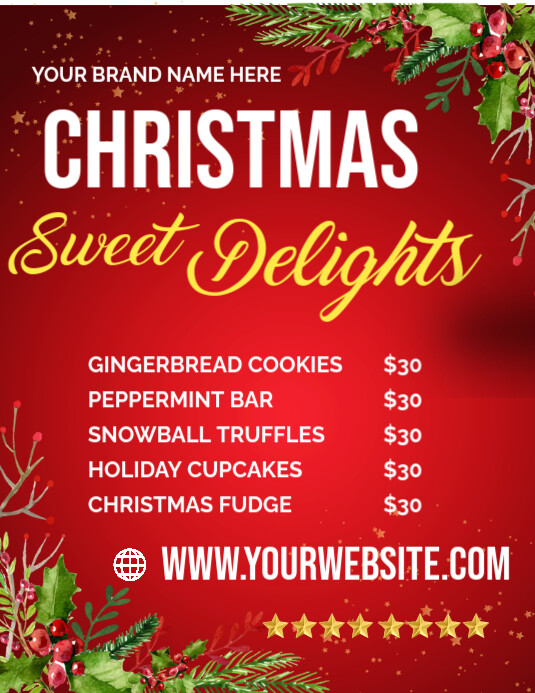 Copy of Christmas Sweet Treats Flyer | PosterMyWall