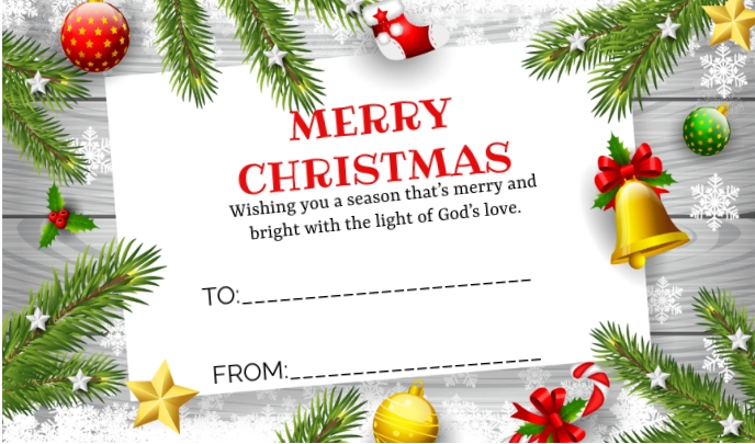 Copy of Christmas Tag | PosterMyWall