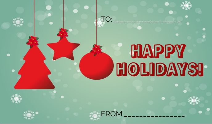 Christmas Tag Template | PosterMyWall