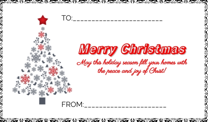 Christmas Tag Template | PosterMyWall