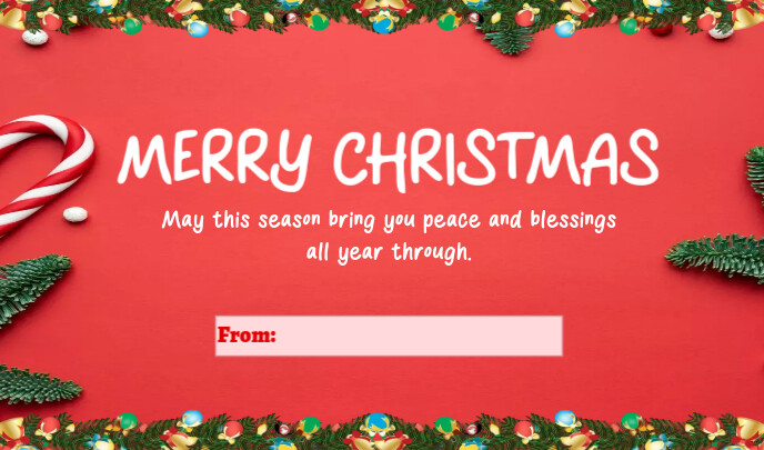 Christmas Tag Template | PosterMyWall