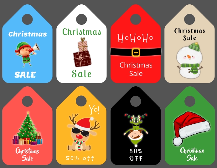 Christmas Tags Template | PosterMyWall