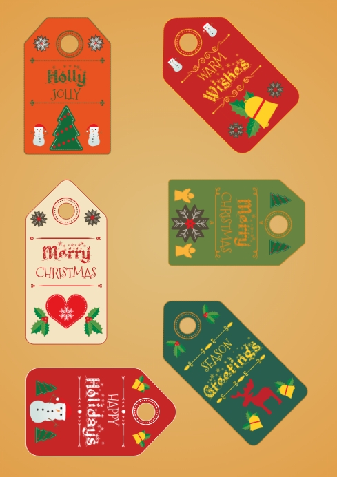 Christmas Tags Template | PosterMyWall