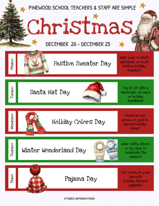 Copy of Christmas Teacher Appreciation Week Flyer | PosterMyWall