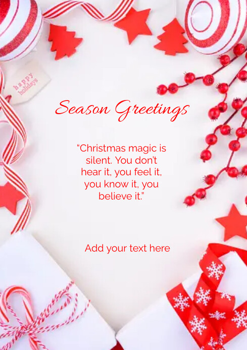 Plantilla de Christmas template | PosterMyWall