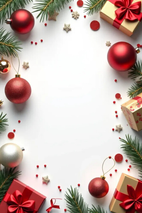 Copy of Christmas template with green leaf | PosterMyWall