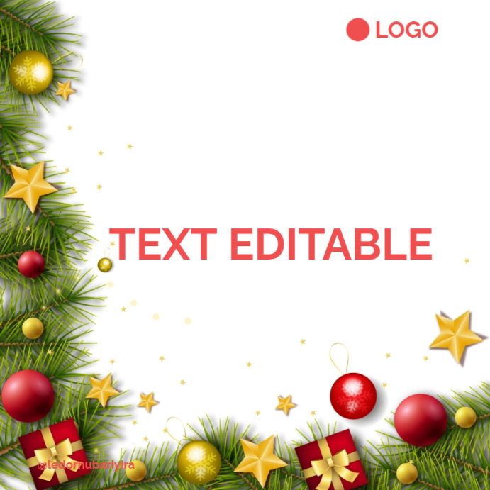 Christmas text editable design template | PosterMyWall