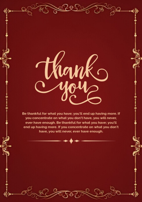 Christmas Thank You card Template | PosterMyWall