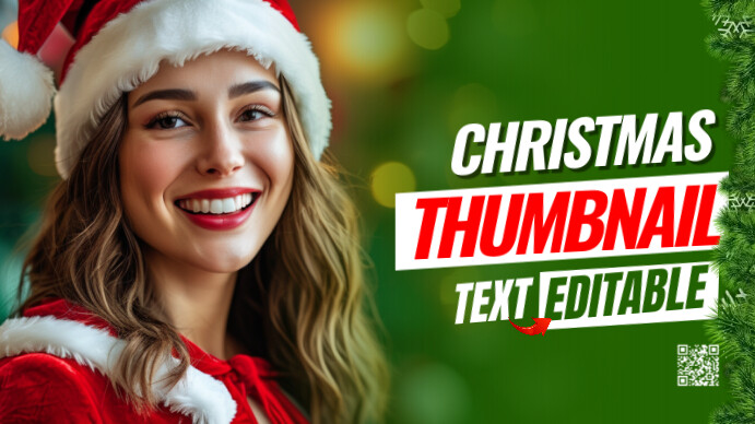Christmas thumbnail woman Template | PosterMyWall