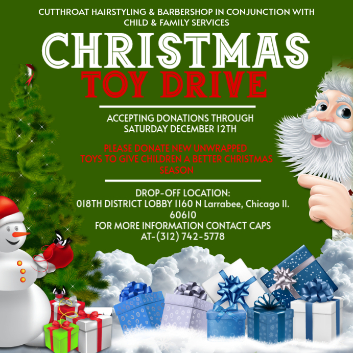 Christmas Toy Drive Flyer Template | PosterMyWall