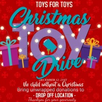 christmas toy drive Template | PosterMyWall