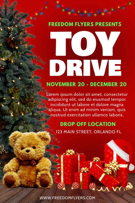 Copy of Christmas Toy Drive Poster | PosterMyWall