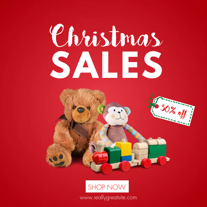 Plantilla de CHRISTMAS TOY DRIVE SALE FLYERS | PosterMyWall