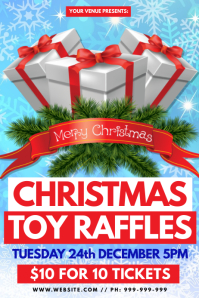 Christmas Raffle Flyer Template | PosterMyWall