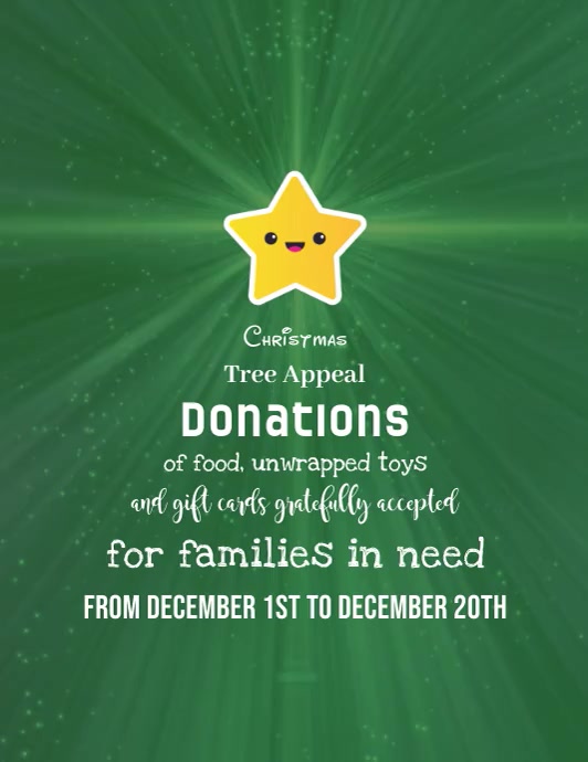 Christmas Tree Appeal flyer template | PosterMyWall