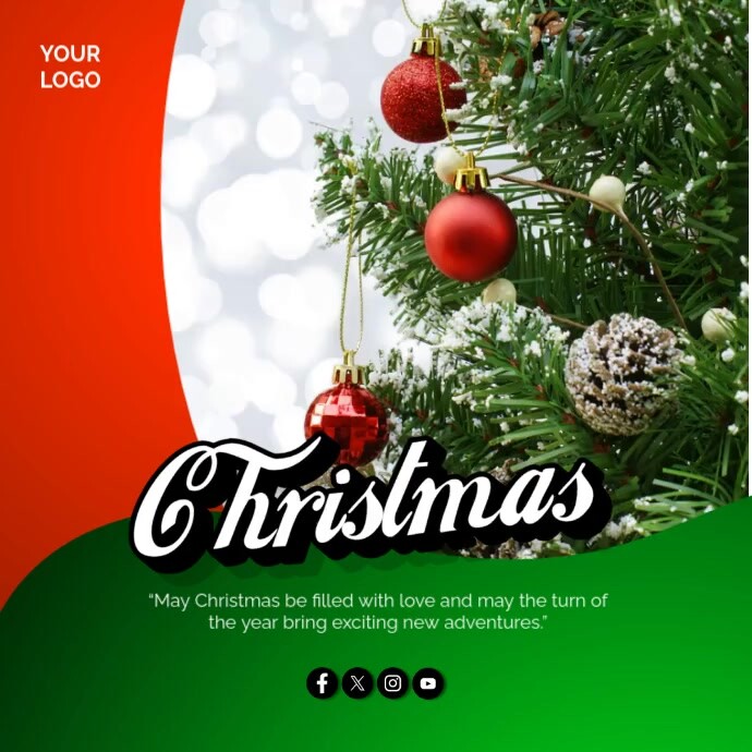 Christmas tree background template design | PosterMyWall
