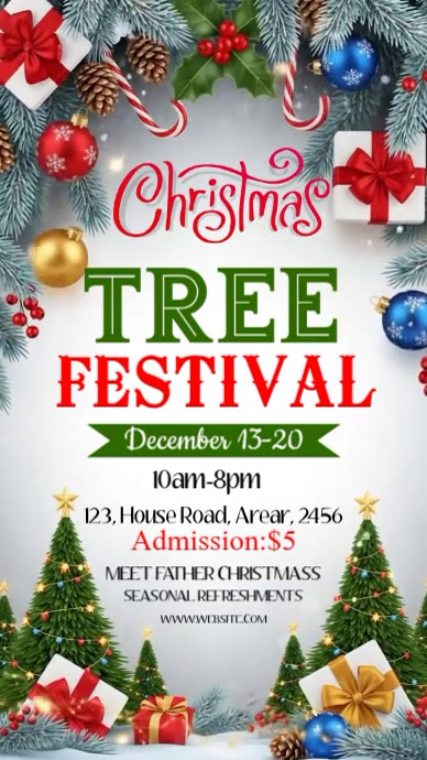 Christmas Tree Festival Template | PosterMyWall