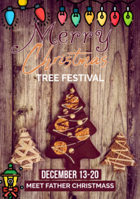 Christmas Tree Festival Flyer Template | PosterMyWall