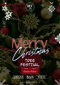Christmas Tree Festival Flyer Template | PosterMyWall