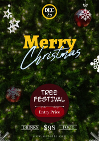 Christmas tree festival Flyer Template | PosterMyWall