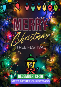 Christmas Tree Festival Flyer Template | PosterMyWall