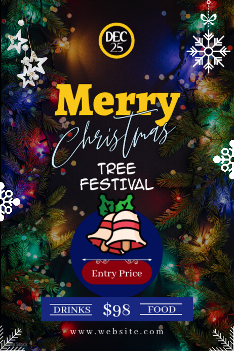 Christmas Tree Festival Poster Template | PosterMyWall
