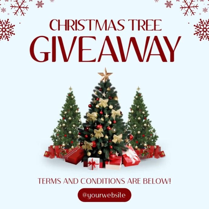 Copy of Christmas Tree Giveaway | PosterMyWall