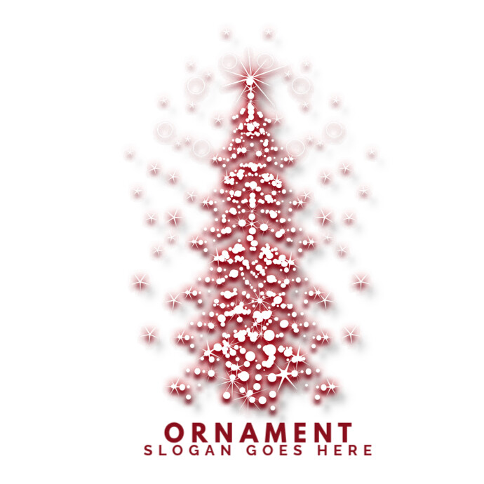 Christmas Tree Glitter Logo Template | PosterMyWall
