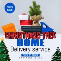 Christmas tree home service Flyer Template | PosterMyWall