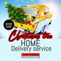 Christmas tree home service Flyer Template | PosterMyWall
