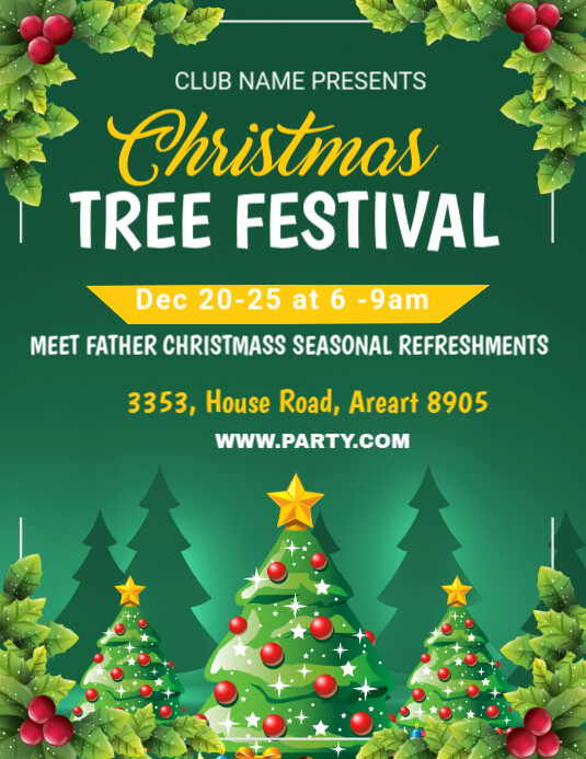 Christmas Tree Lighting Template | PosterMyWall