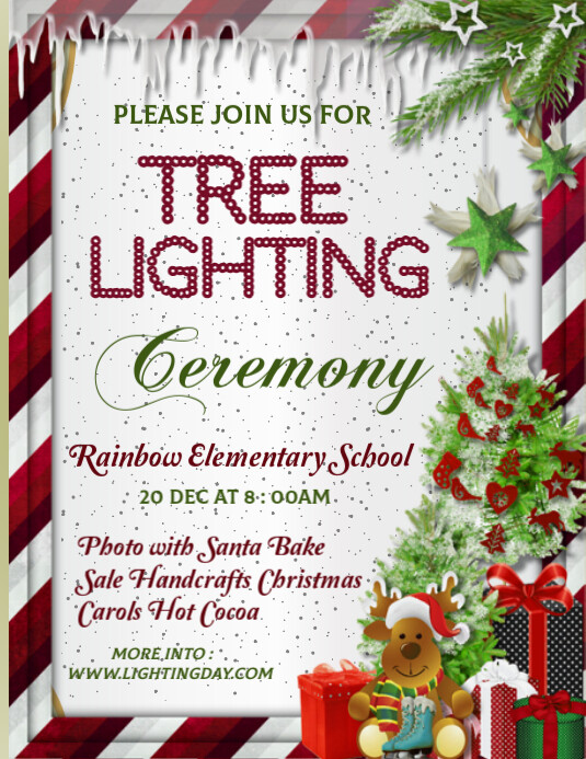 Christmas Tree Lighting Template | PosterMyWall