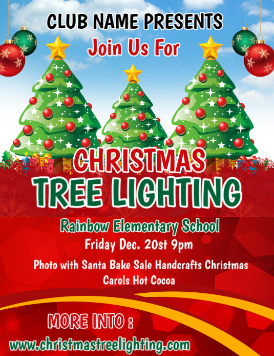 Christmas Tree Lighting Template | PosterMyWall