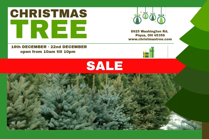 christmas tree sale Template | PosterMyWall