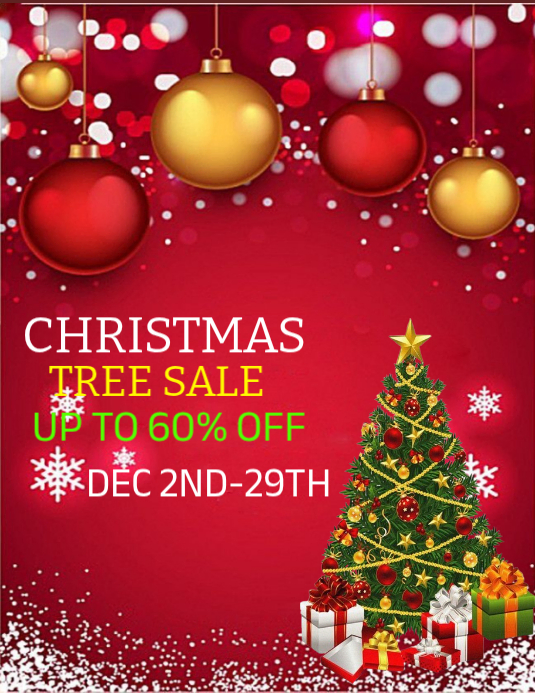 Christmas Tree Sale Template | PosterMyWall
