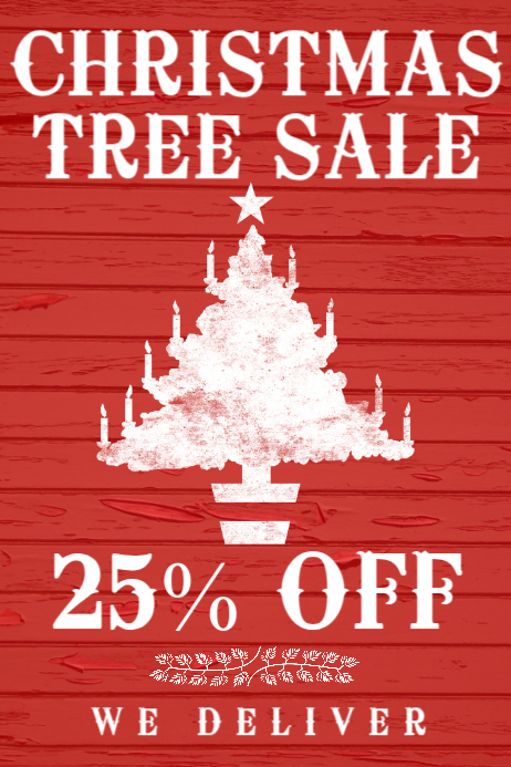 Christmas Tree Sale Poster Template | PosterMyWall