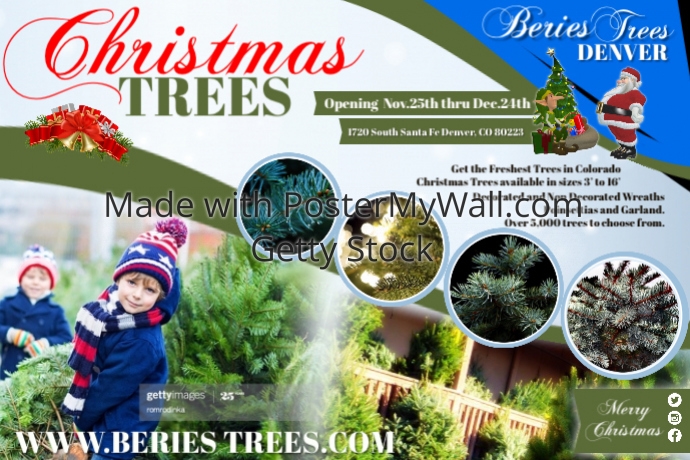Christmas Tree Poster Template