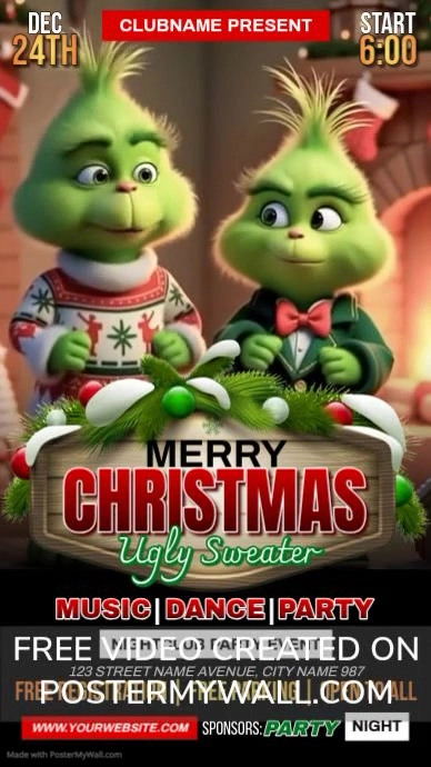 Christmas Ugly Sweater Ads Template | PosterMyWall