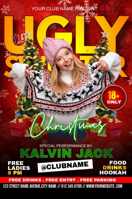 Copy of Christmas Ugly Sweater Ads | PosterMyWall