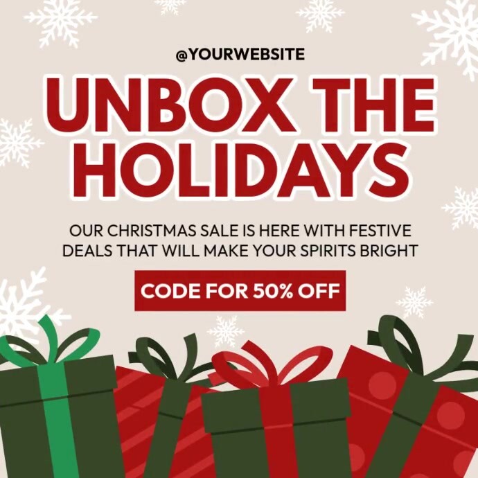 Christmas Unboxing Template | PosterMyWall